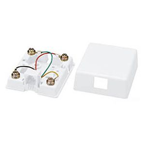 Allen Tel AT468-6-15 Modular Surface Jack, 6-Conductor, White – Allen ...