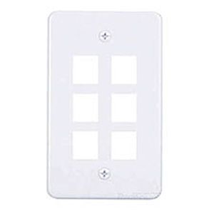 Allen Tel AT30-6-15 Versatap Faceplate, 6-Port, White – Allen Tel Products