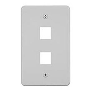 Allen Tel AT30-2-14 Versatap 2-Port Faceplate, Grey – Allen Tel Products