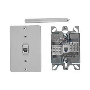 Allen Tel AT630ABC-4-15 4-Conductor Wall Phone Jack with Installation ...