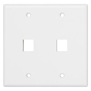 Allen Tel AT30D-2-15 Double Gang Faceplate, 2-Port, White – Allen Tel ...